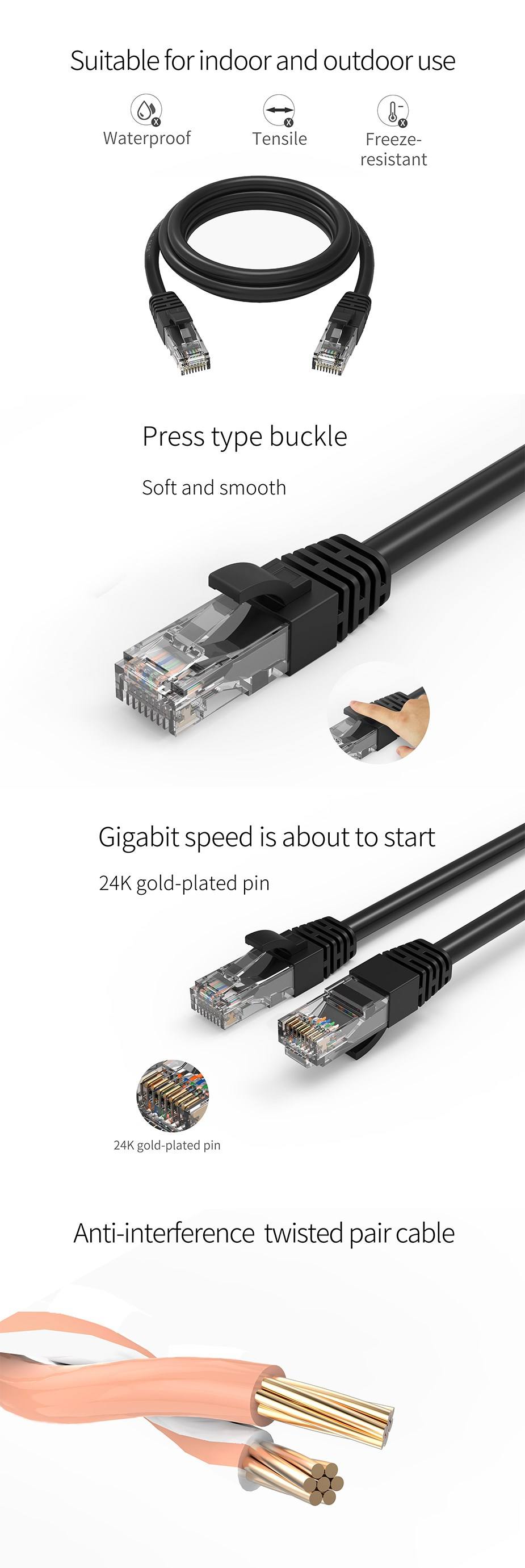 Cruxtec 50cm Cat6 Network Cable - Blue | RC6-005-BL | Network Cables