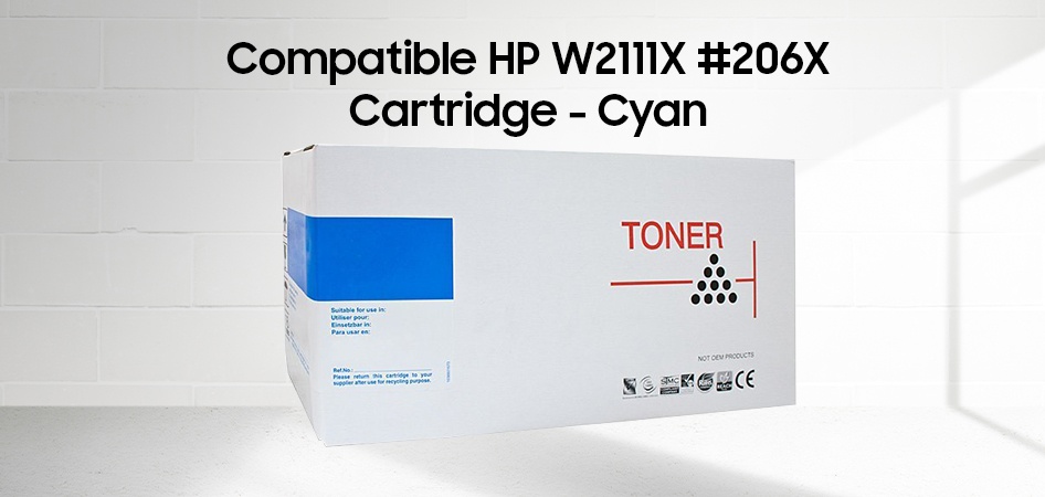 Compatible HP W2111X #206X Cartridge - Cyan | Hewlett Packard | Ink and ...