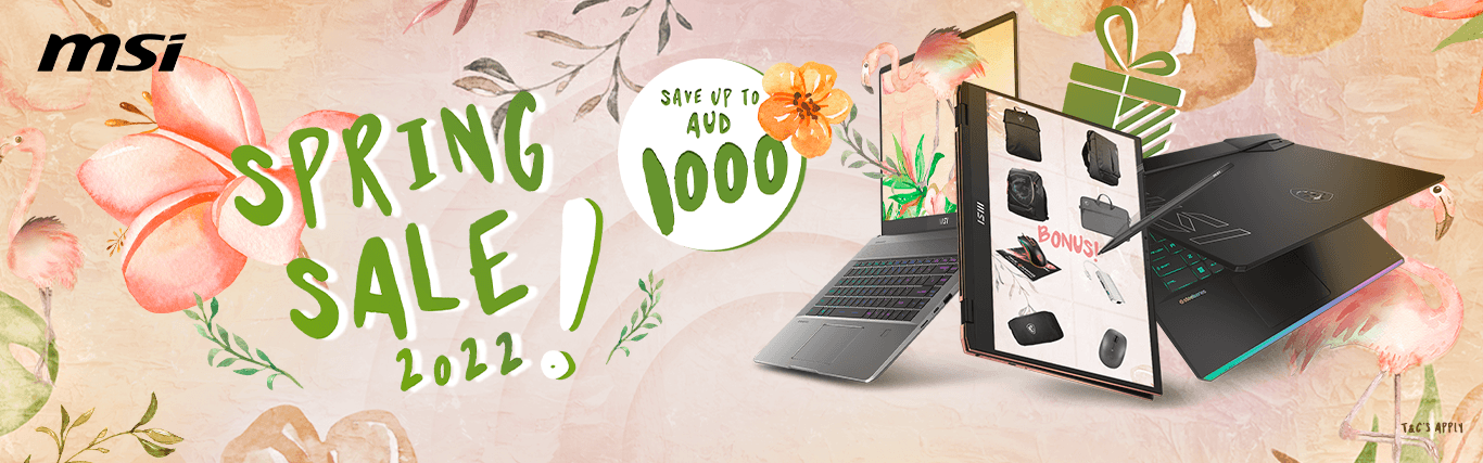 MSI Laptop Spring Sale