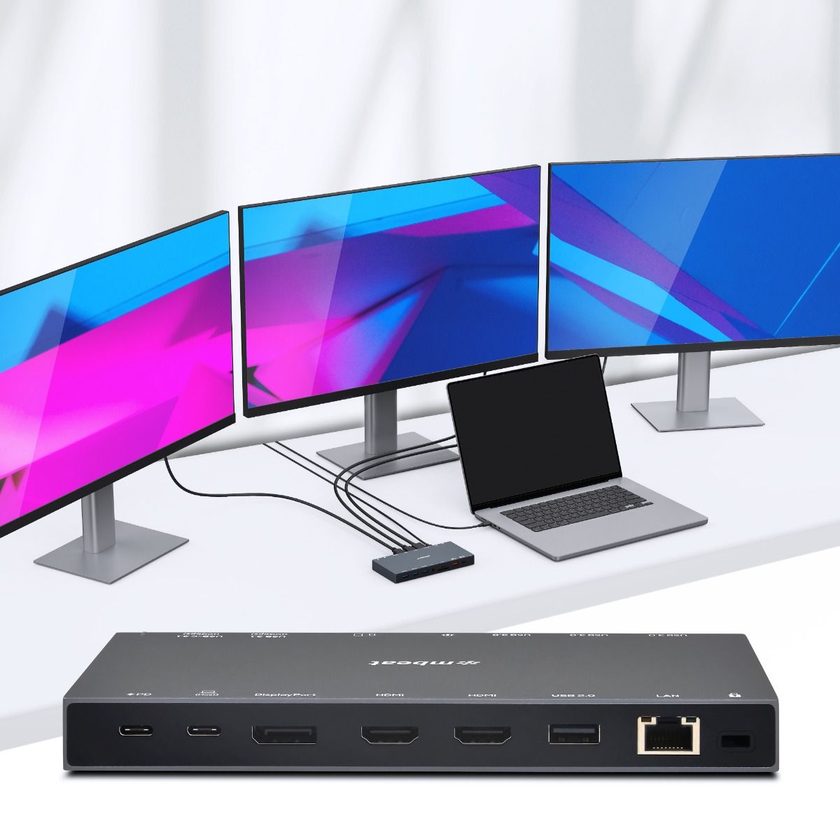 mBEAT 15-in-1 Triple Display USB-C Dock (MB-UCD-X15) - MBeat Docking ...