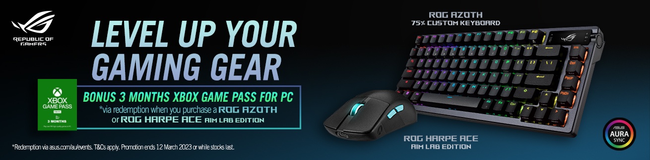 Asus Level Up Your Gaming Gear