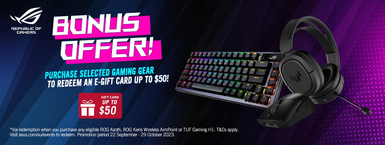 ASUS ROG E-Gift Card Bonus Offer