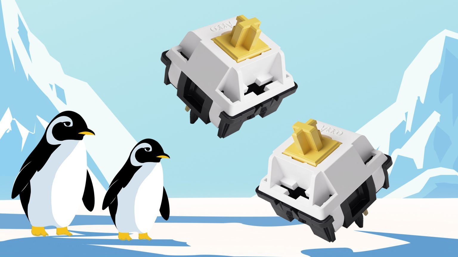 Akko Penguin Switch (Silent, 45pcs) - Keyboard & Mouse Accessories