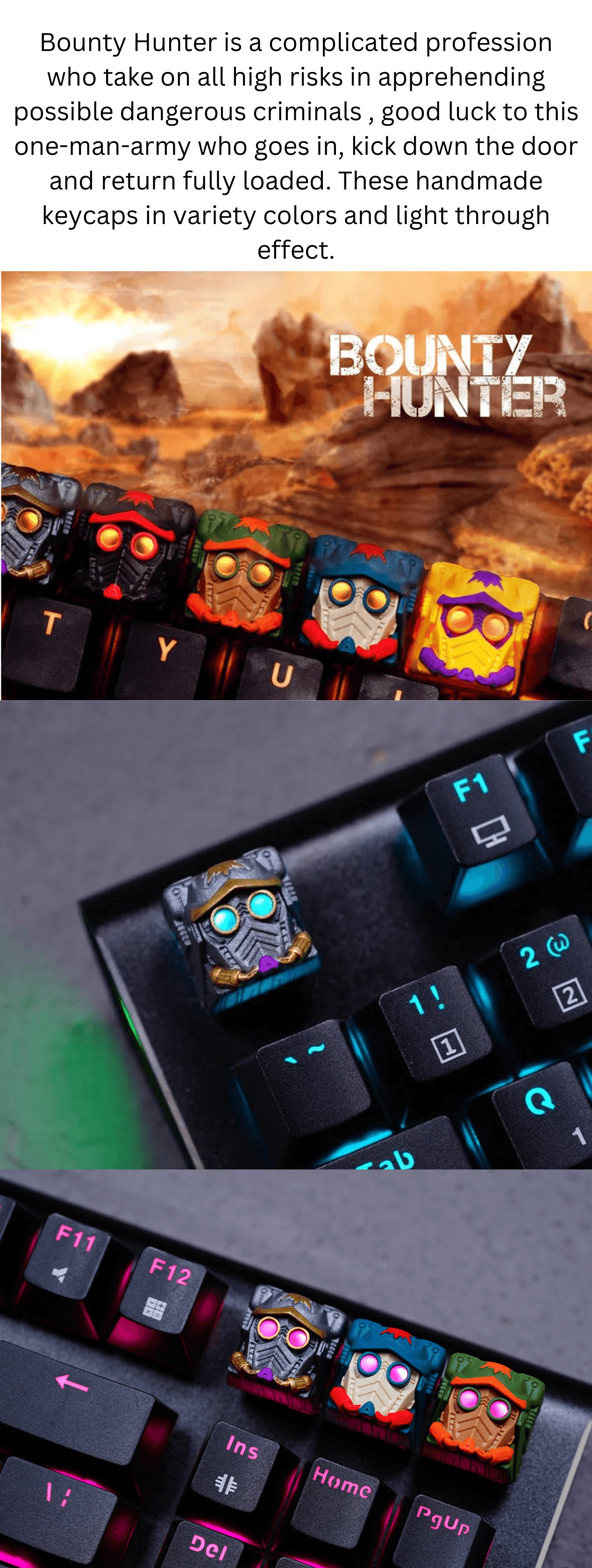 Hotkeys Project Bounty Hunter - Obsidian | Keyboard & Mouse Accessories ...