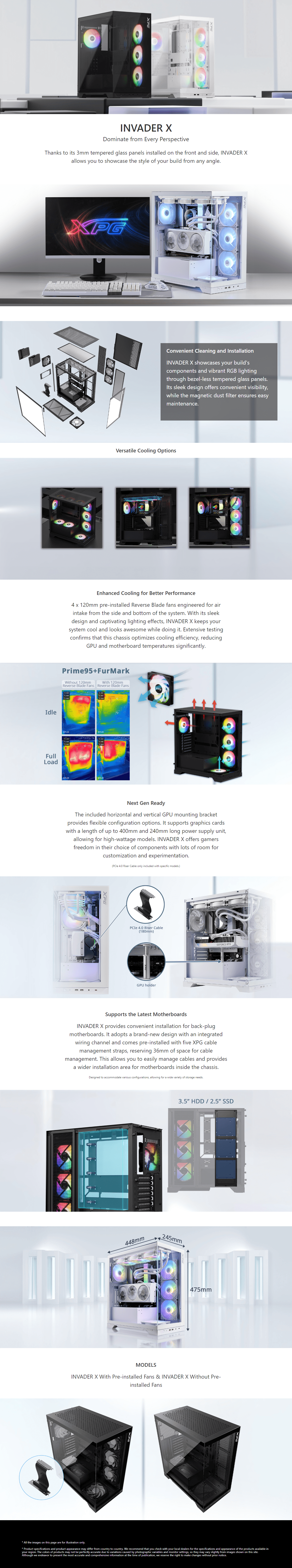 XPG INVADER X Tempered Glass Mid-Tower Case - Black | Fast Delivery ...