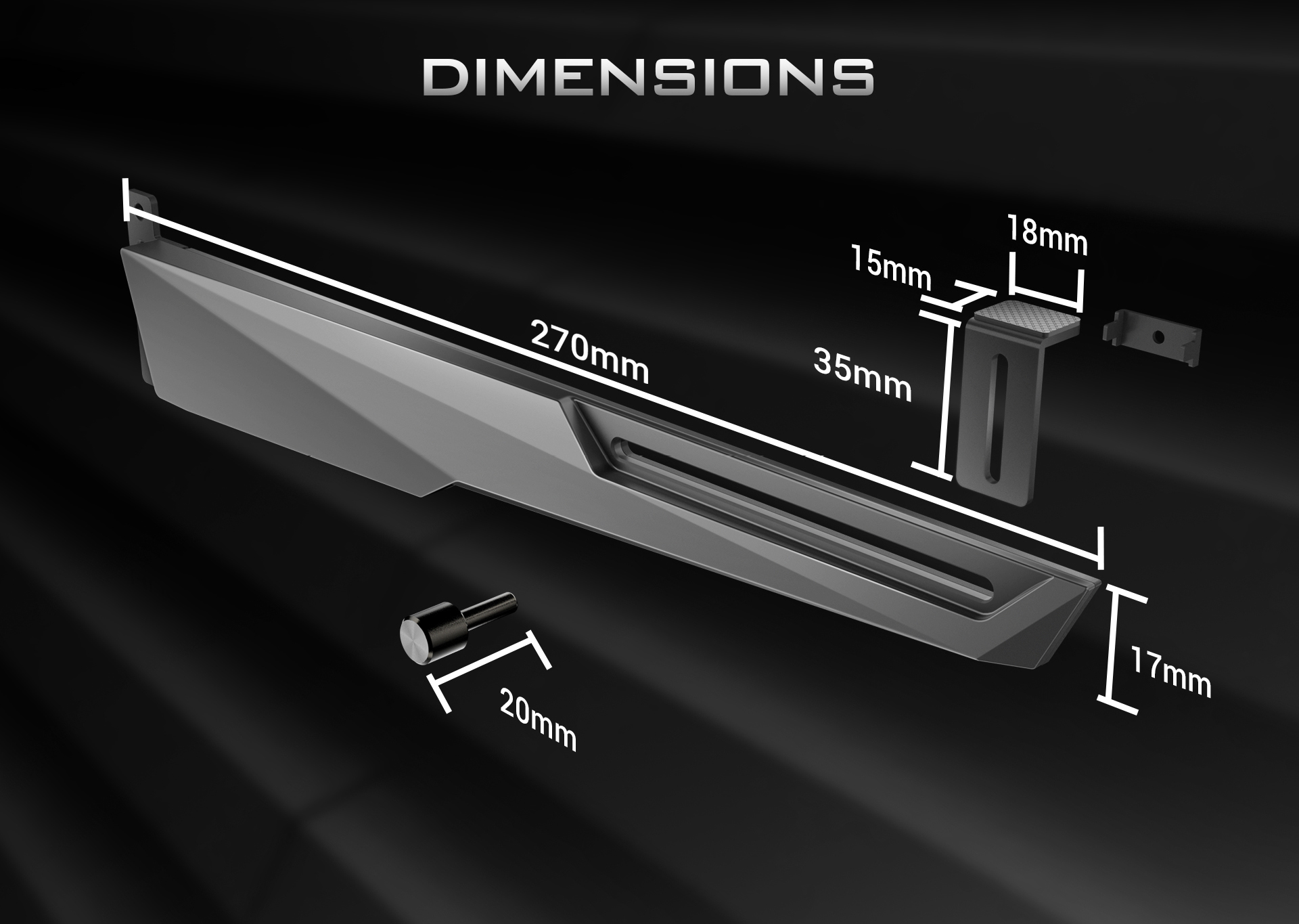 Antec Dagger GPU Support Bracket - White [AT-HGPUH-W]