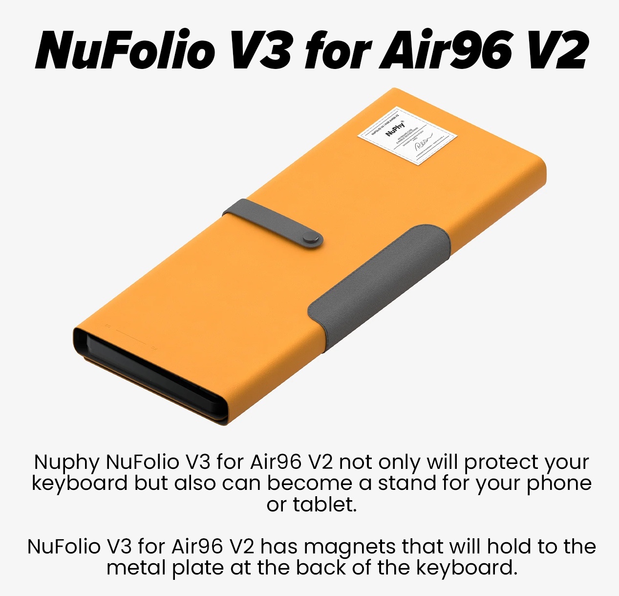 NuPhy NuFolio V3 Keyboard Carrying Case for Air96 V2 - Nostalgic Tan ...