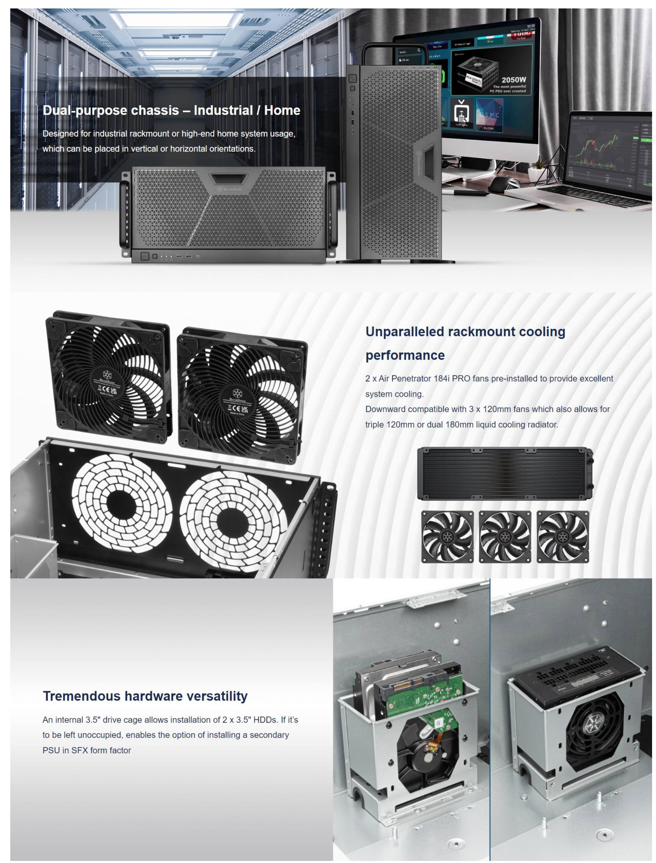 Silverstone RM51 5U Server Rackmount Case | SilverStone Cases | SST-RM51