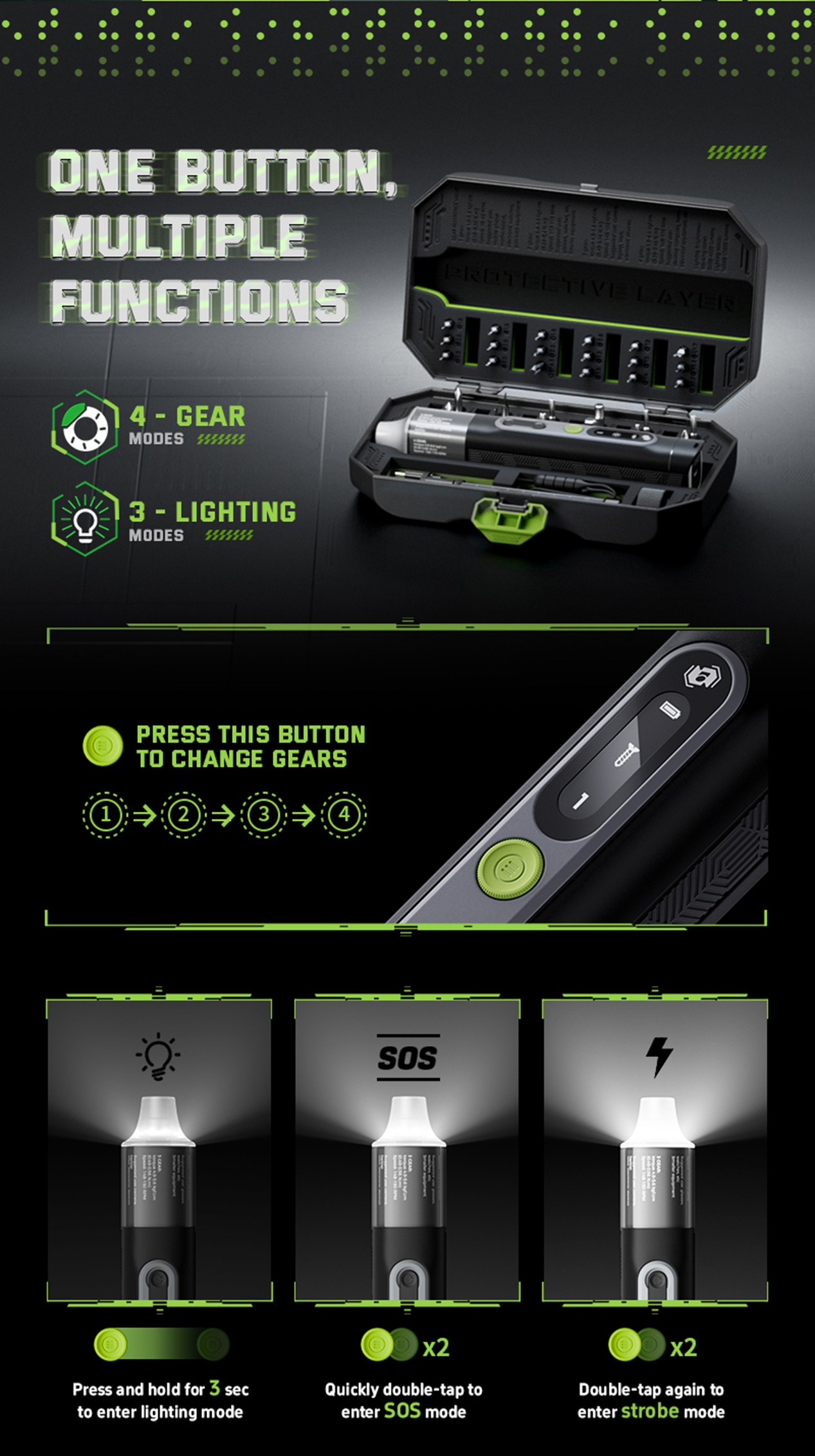 Jakemy 35-in-1 Smart Dual Dynamics Precision Electric Screwdriver Tool ...