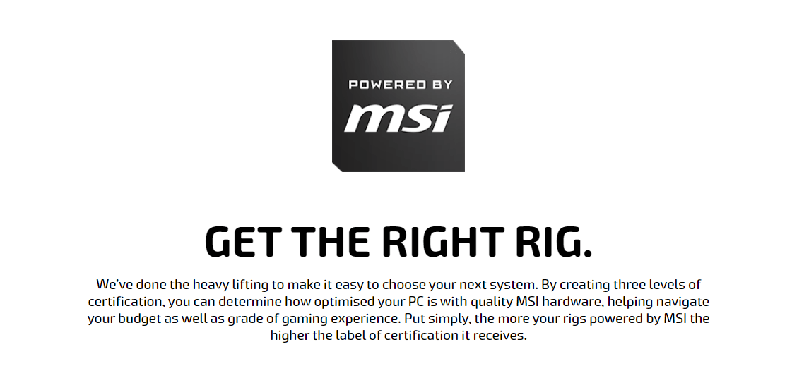 Get Powered By MSI 2024