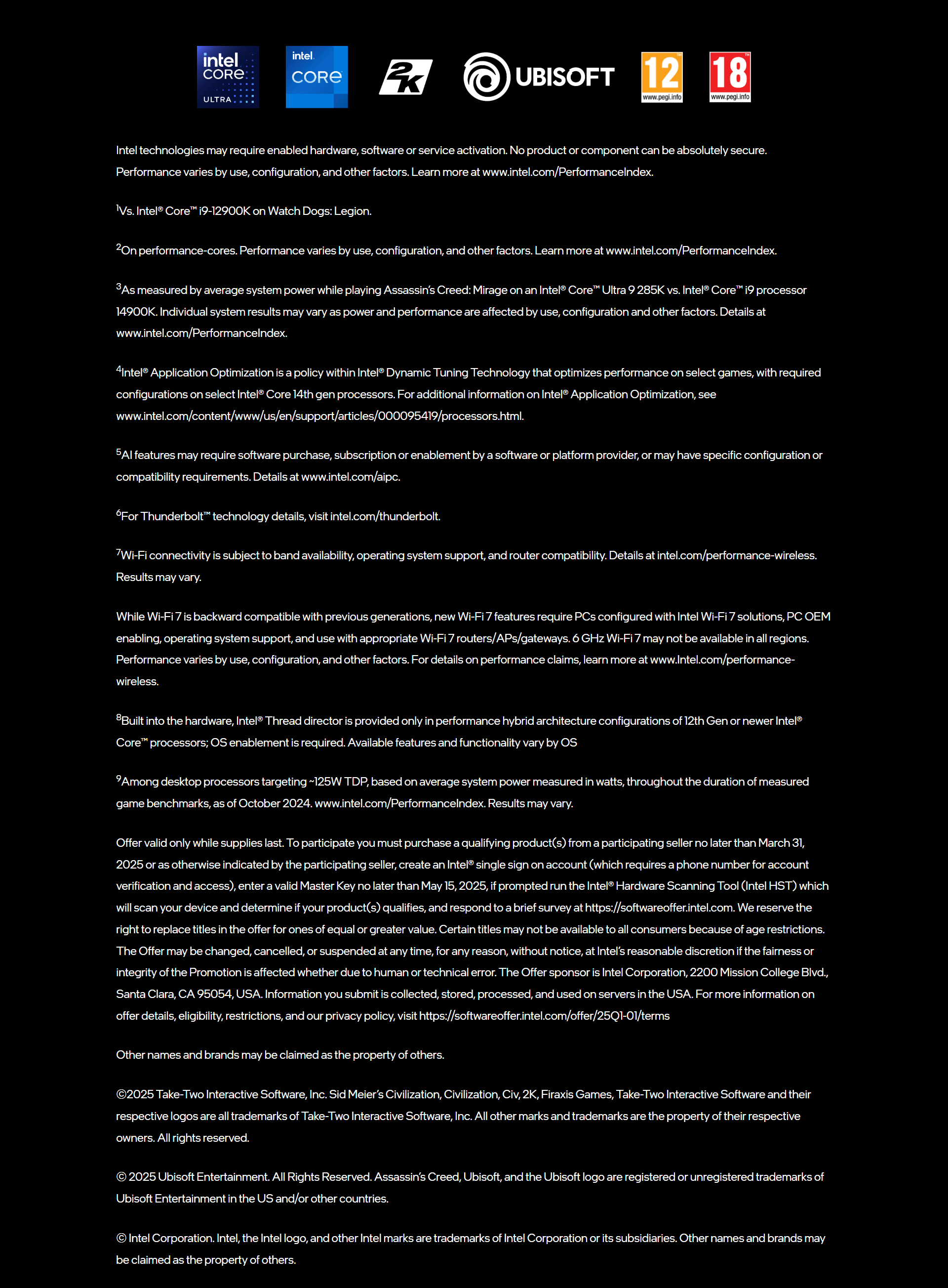 Intel Core Ultra Game Bundle