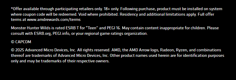 AMD Get Monster Hunter Wilds