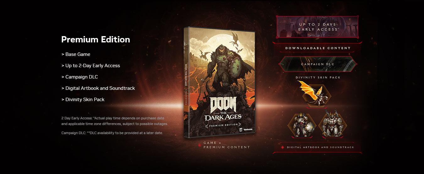 Get Doom: The Dark Ages Premium Edition with select GeForce RTX™ 50 Series