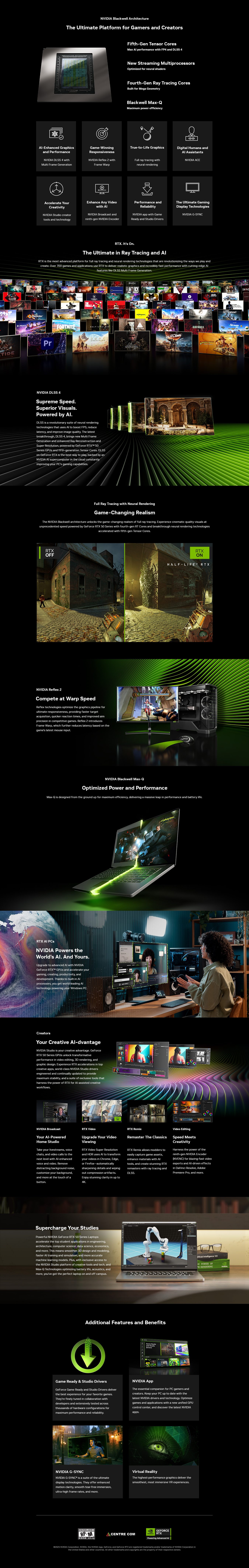 NVIDIA GeForce RTX 50 Series Laptops