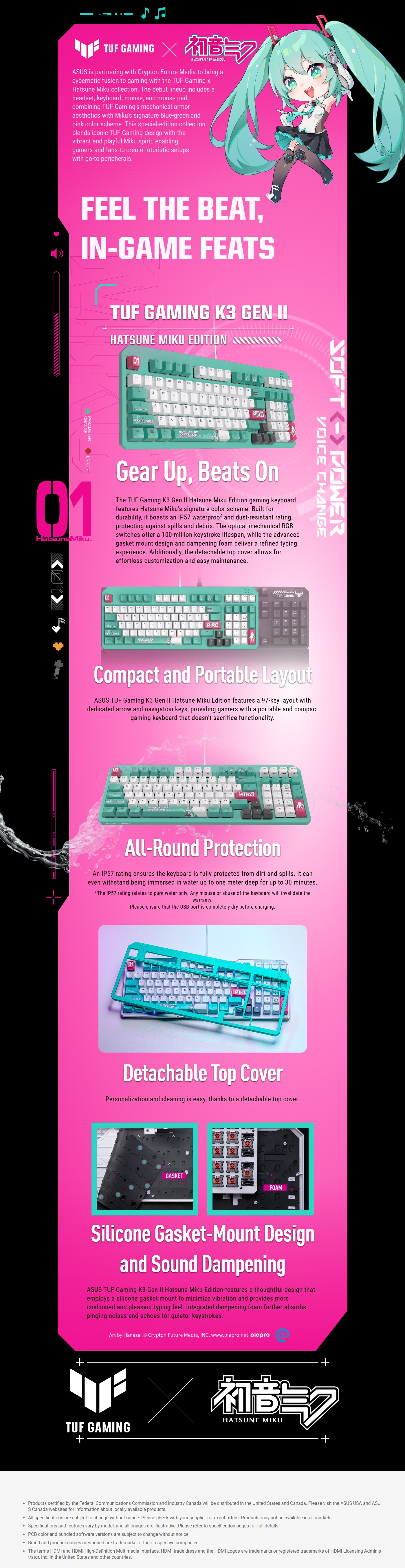 ASUS TUF Hatsune Miku Peripheral Bundle Pack [ASUS TUF Hatsune Miku ...